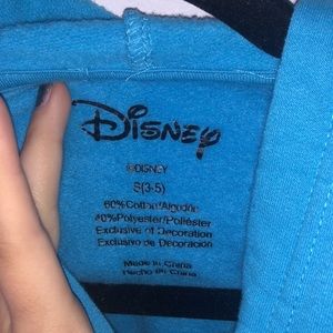 Disney | Tops | Blue Disney Logo Cropped Hoodie | Poshmark